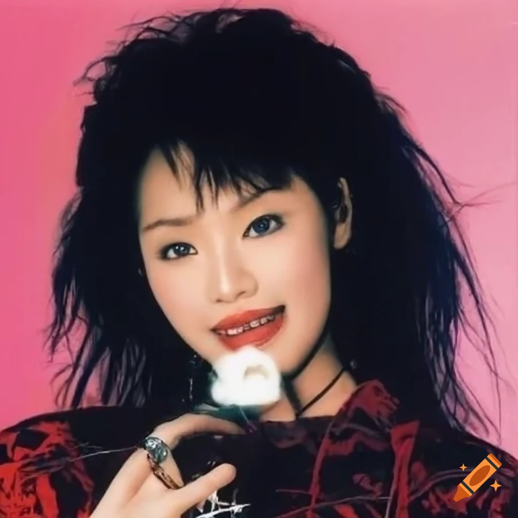 80s jpop album cover on Craiyon