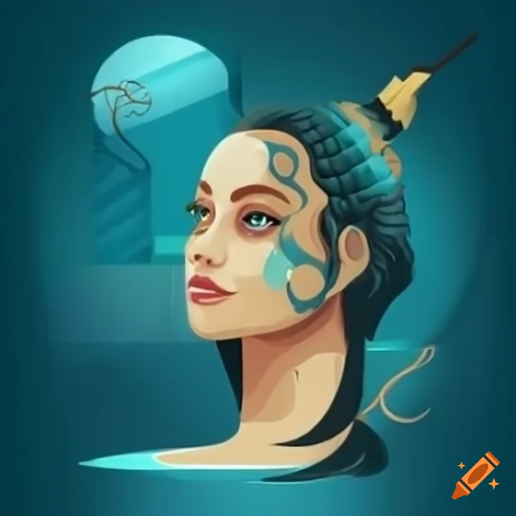 Artistic keywords illustration on Craiyon