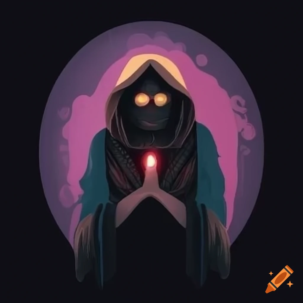 Dark messenger of truth on Craiyon