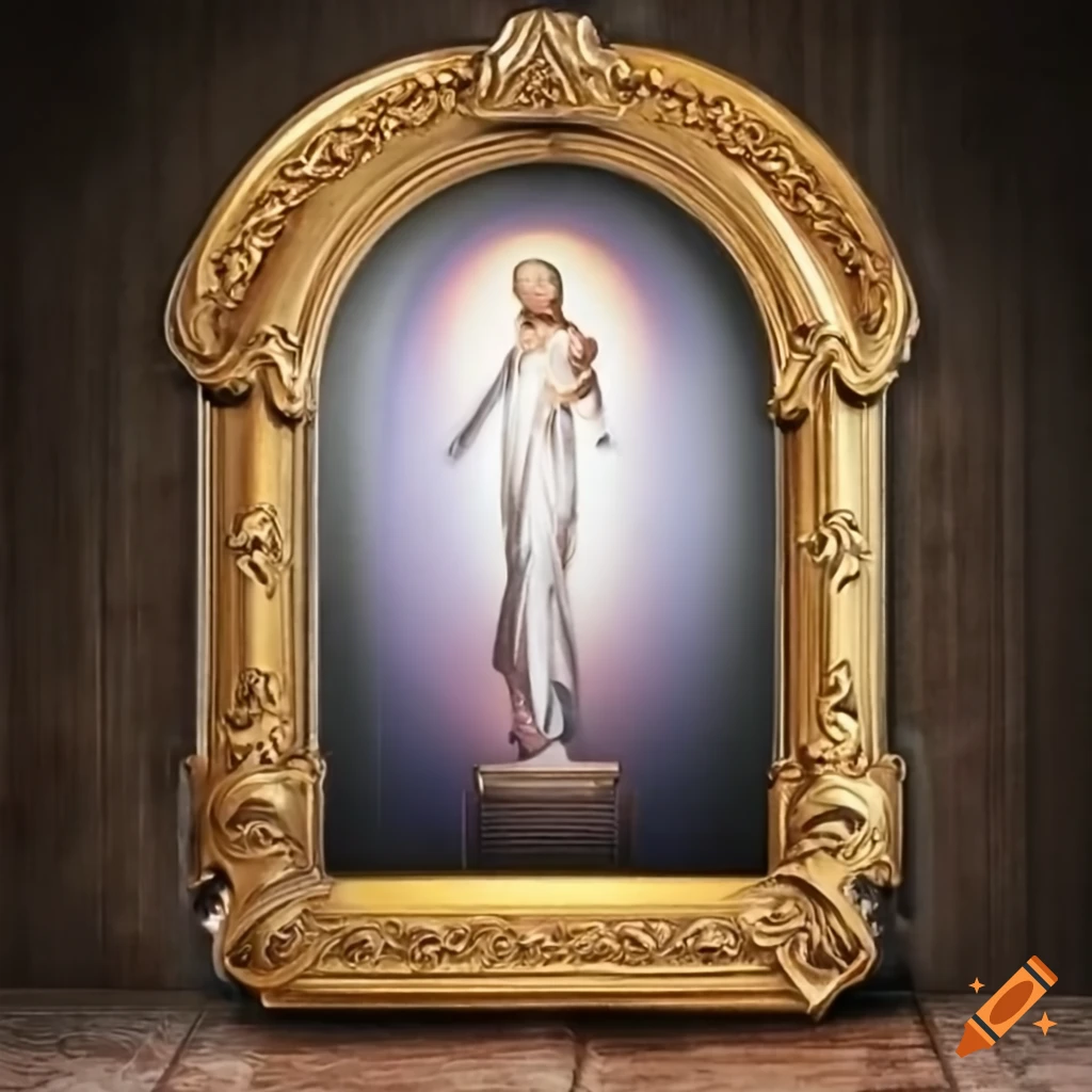 Catholic picture frame on Craiyon