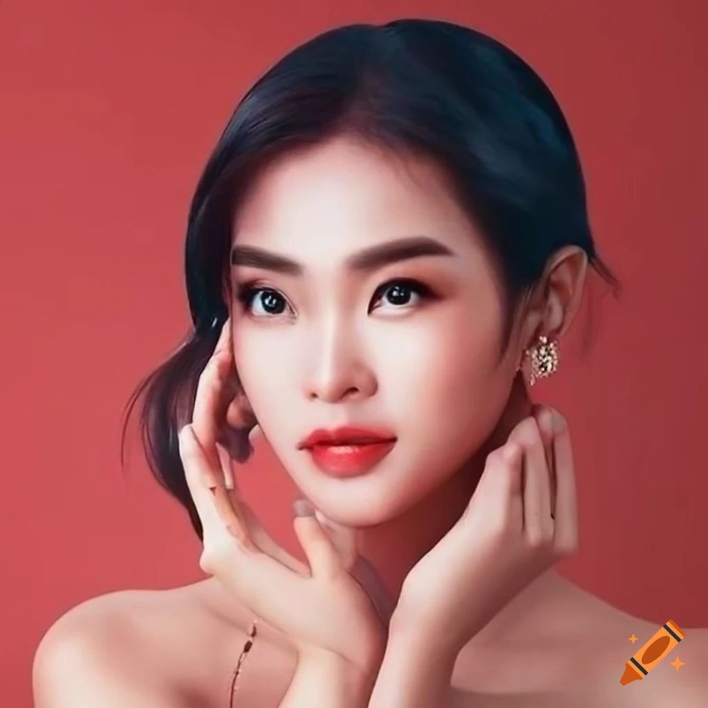 Beautiful smile of a thai woman on Craiyon