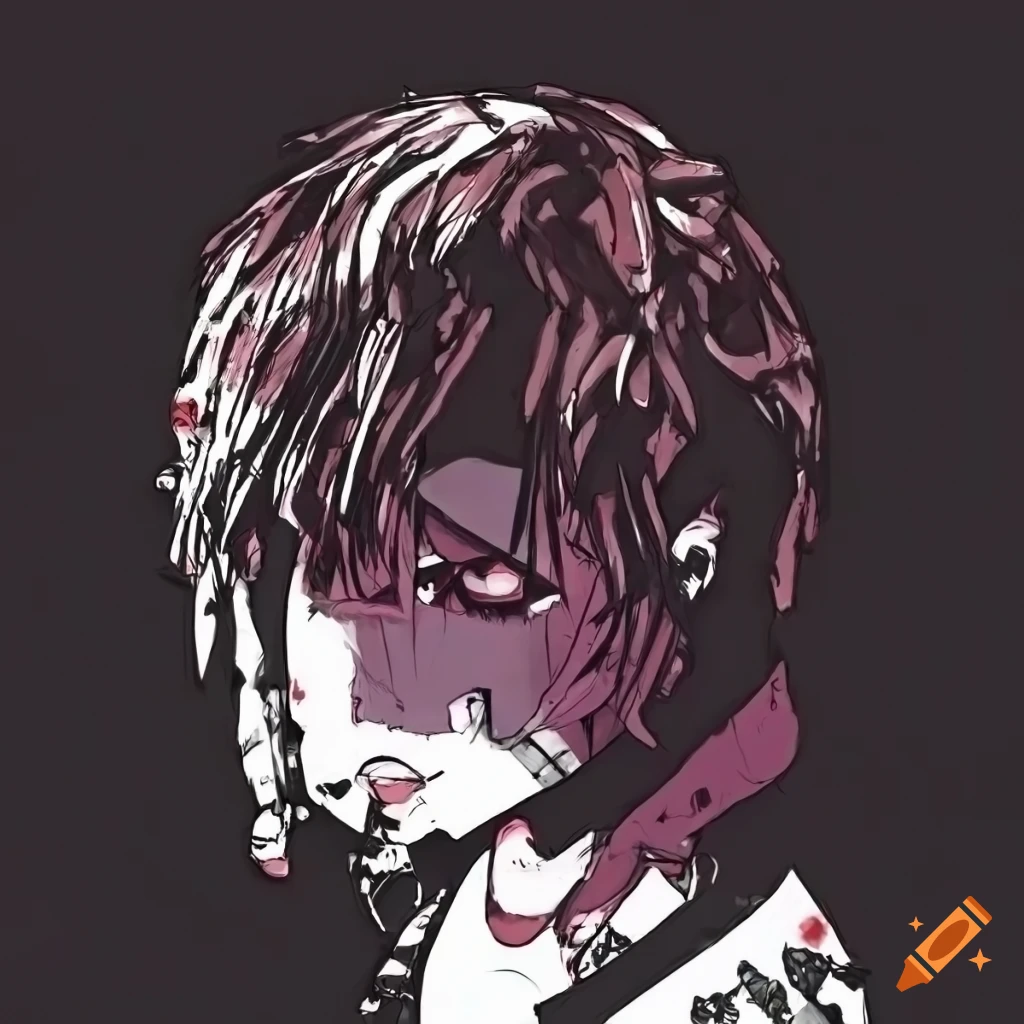 Anime album cover for breakcore music on Craiyon