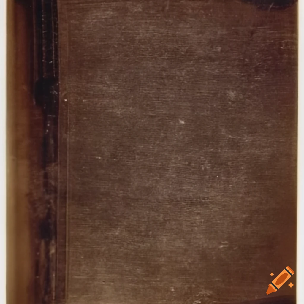 Opened fat book with old text and grainy winter photos on Craiyon