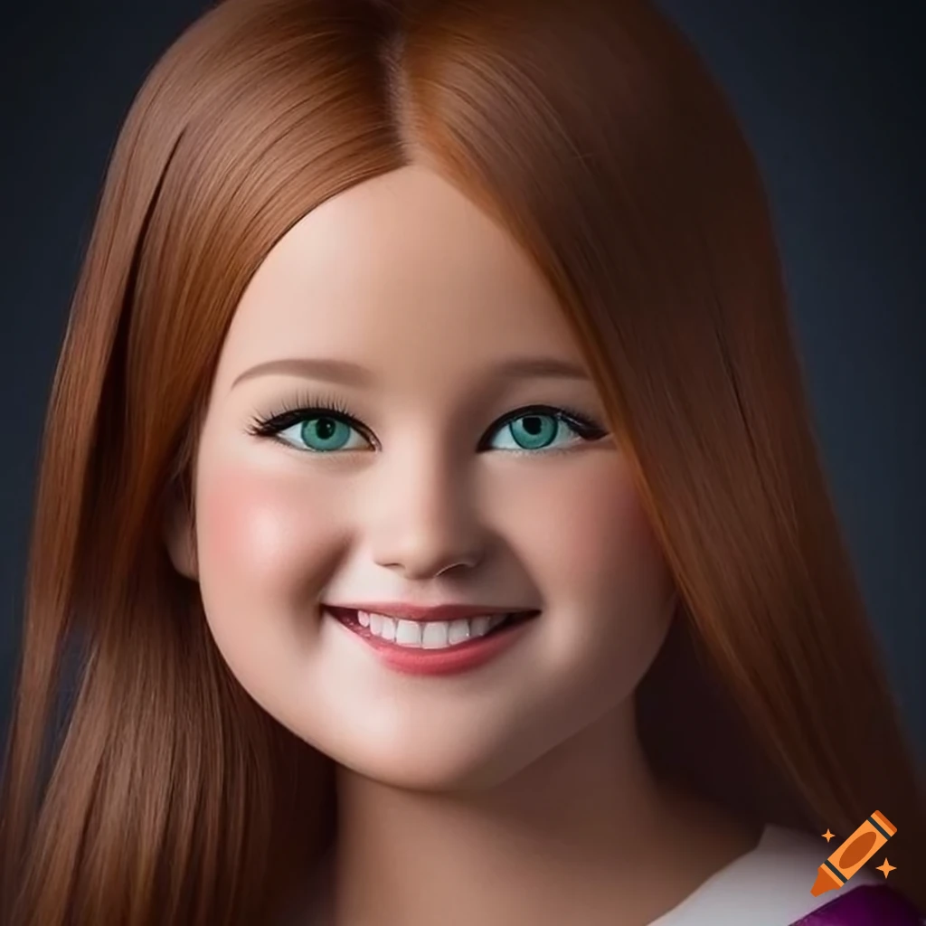 Realistic portrait of mabel pines in high-resolution 4k on Craiyon