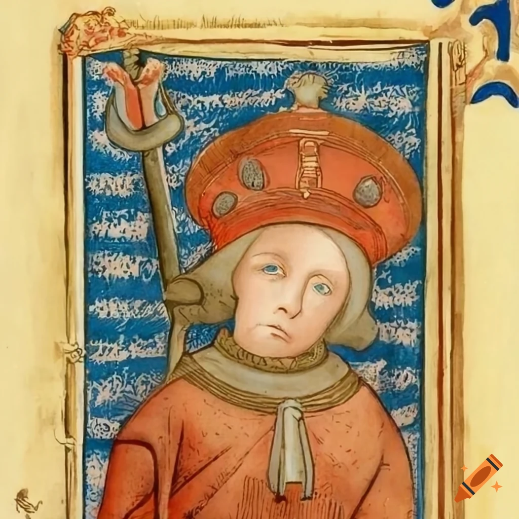 Medieval manuscript illustration of moor on Craiyon