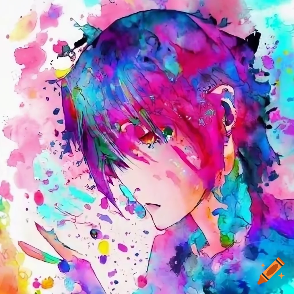 Anime album cover for breakcore music genre on Craiyon