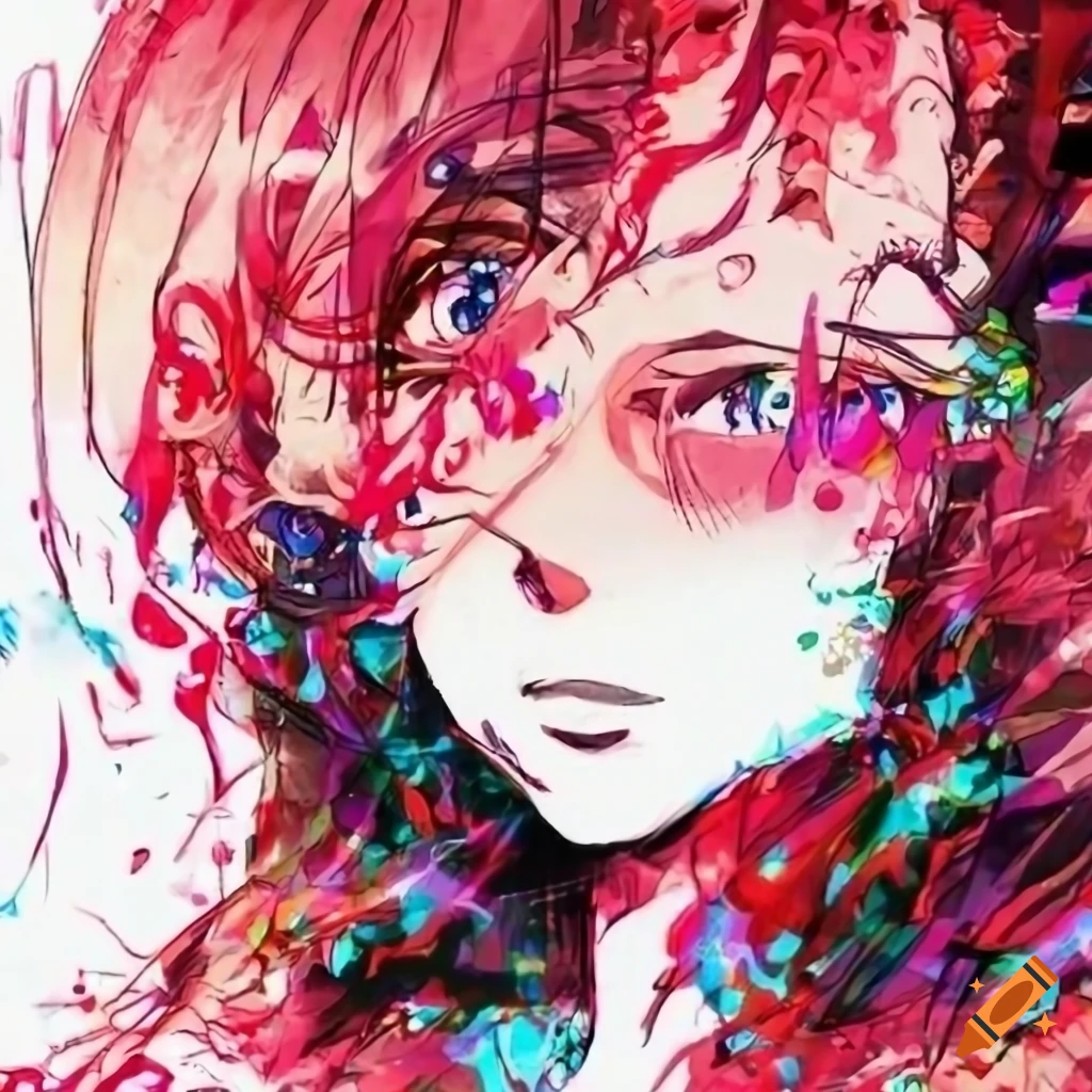 Anime album cover for breakcore music genre on Craiyon