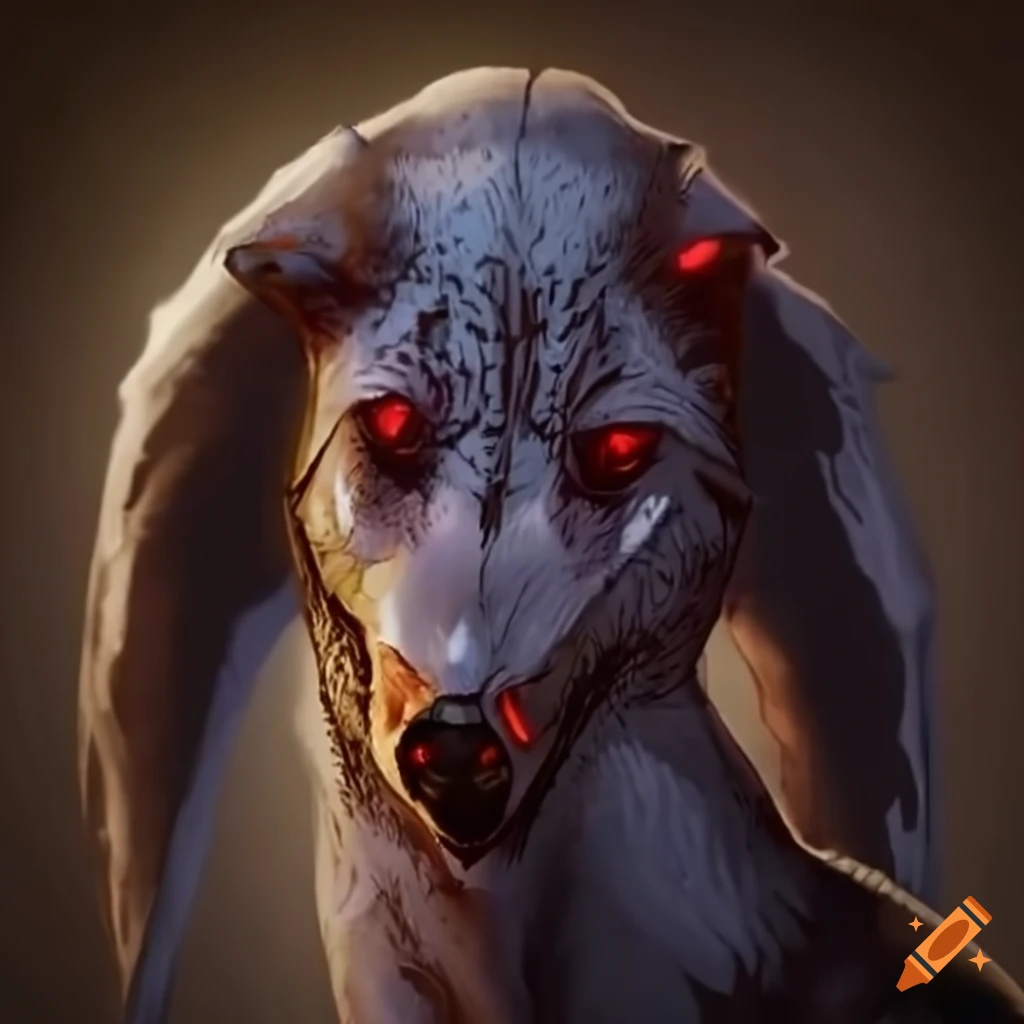 Haunting african dog spectre in dragon age: inquisition style on Craiyon