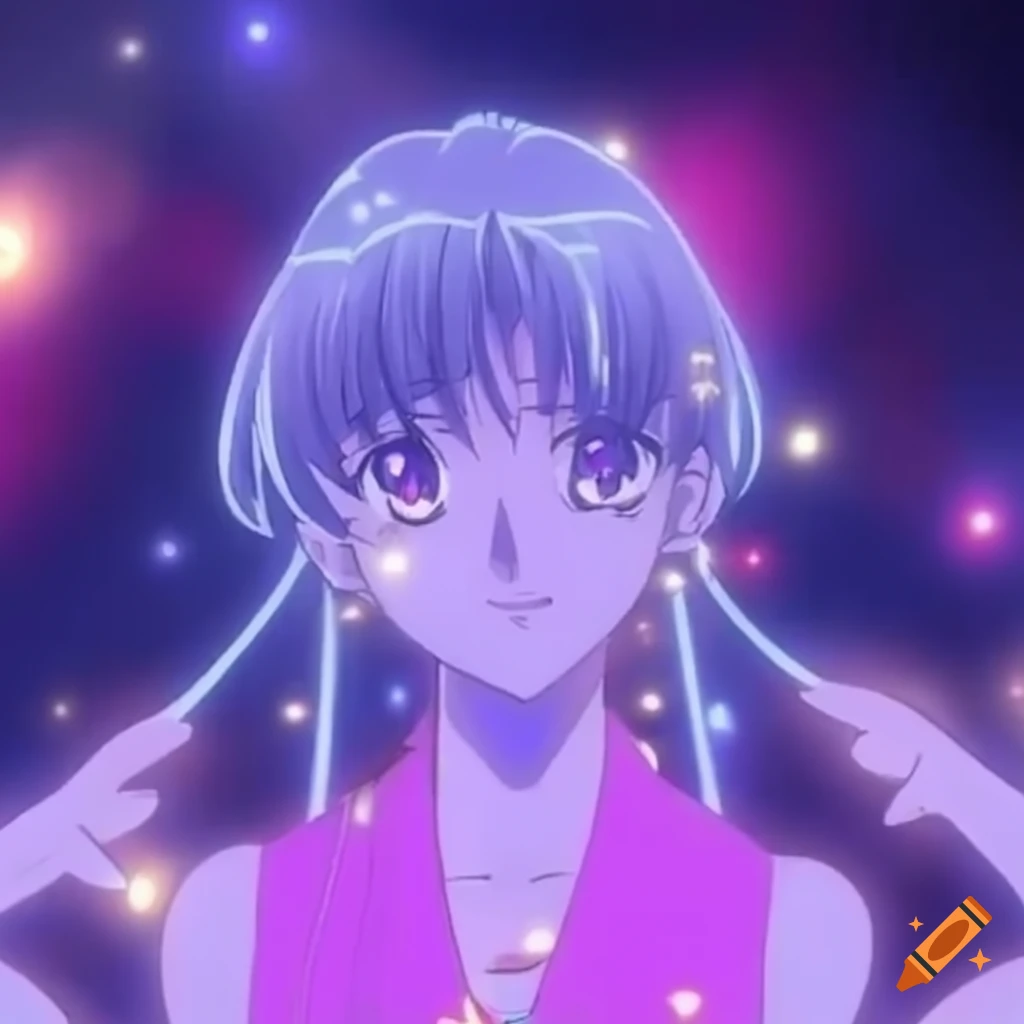 Shiny 3d dazzling anime eclipse with japanese text from the 2000s on ...