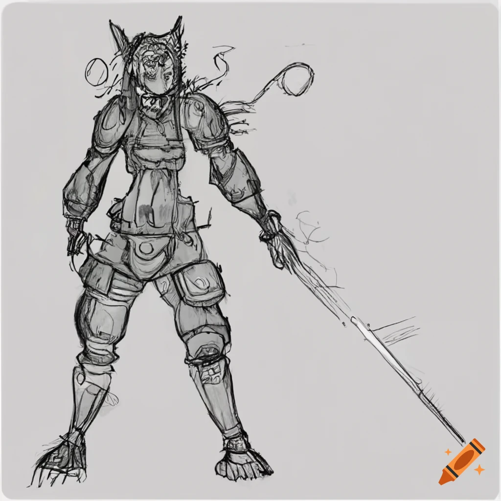 Cartoon character splat sketch full-body view in 2000 style on Craiyon