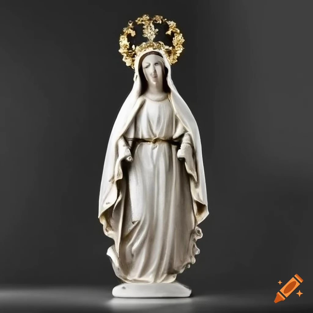 Small statue of virgin mary on Craiyon