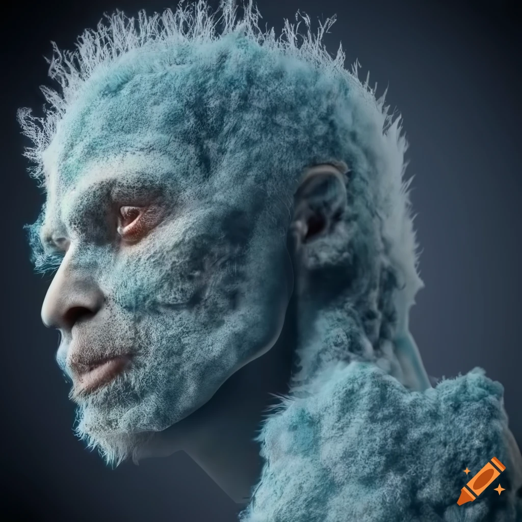 Iceman in realistic high-resolution art on Craiyon