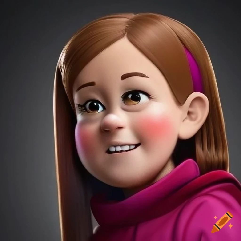 Portrait of Mabel Pines in high-resolution super-detailed art on Craiyon