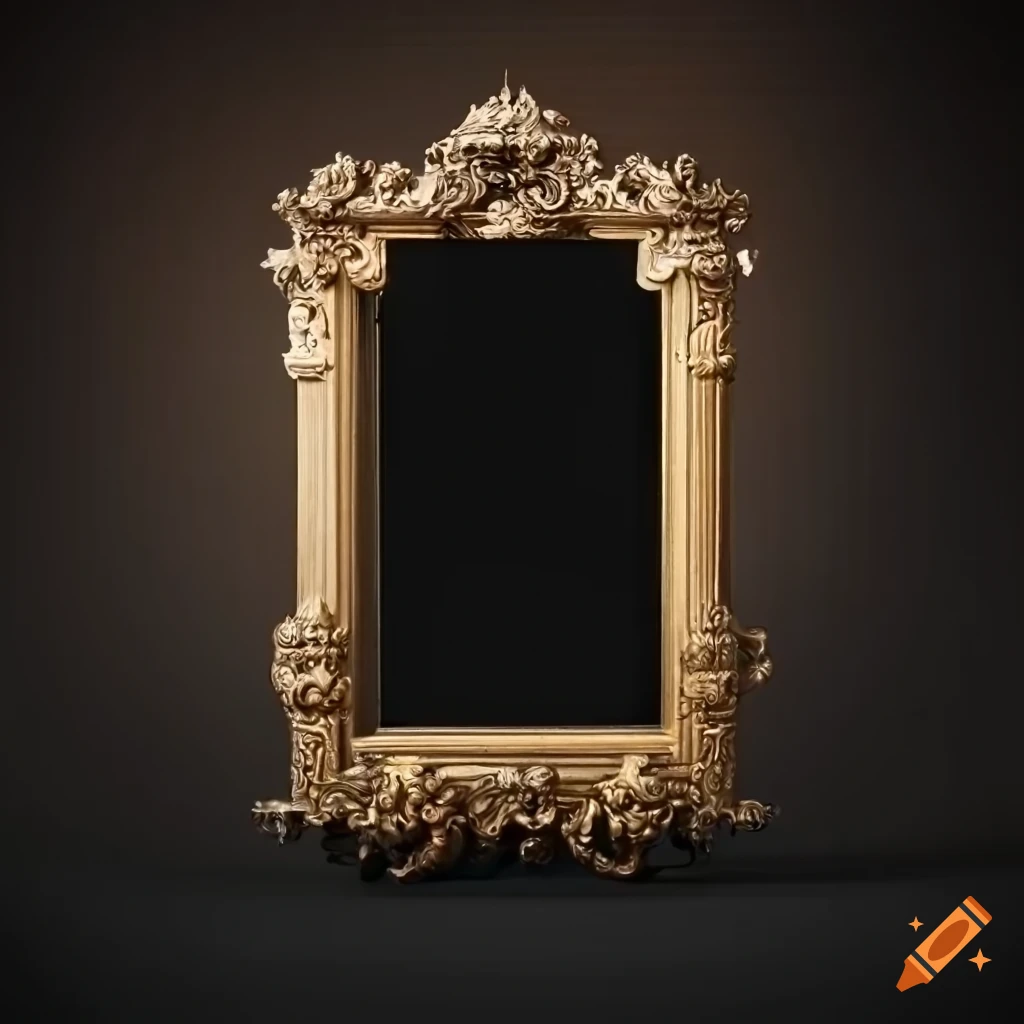 Renaissance-style picture frame on Craiyon