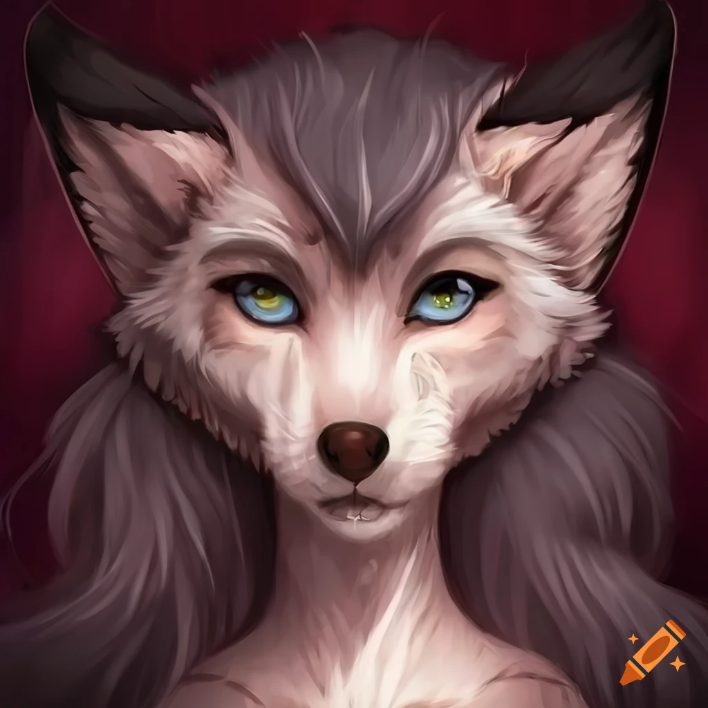 Highly detailed digital painting of a furry character with beautiful ...