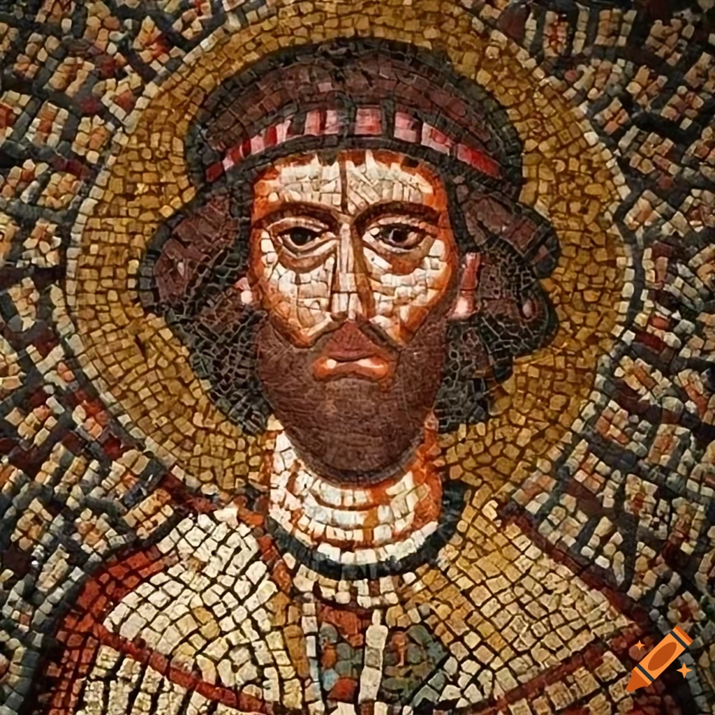 Byzantine mosaic of a man named mark fran on Craiyon