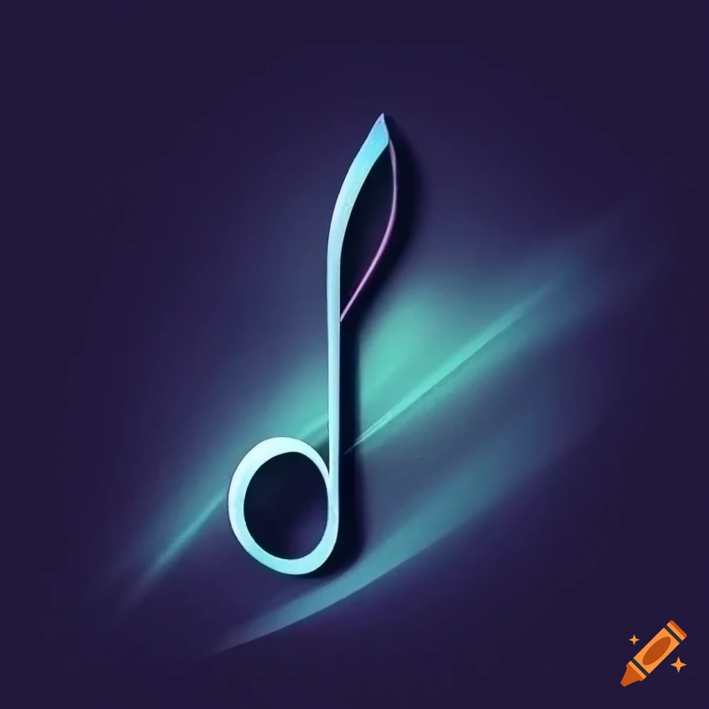 Detailed music notes on an aesthetic background on Craiyon