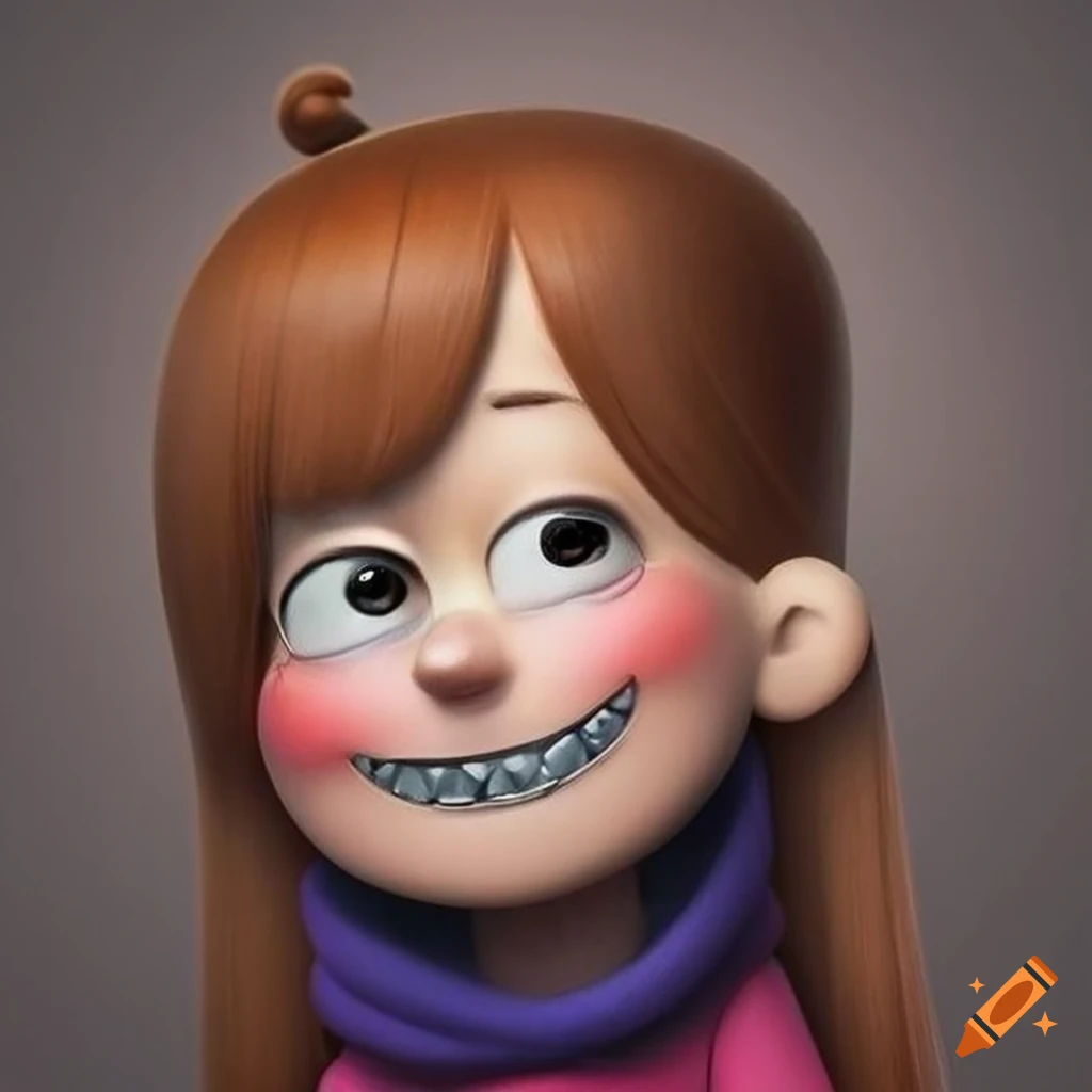 Portrait of mabel pines in high-resolution super-detailed art on Craiyon
