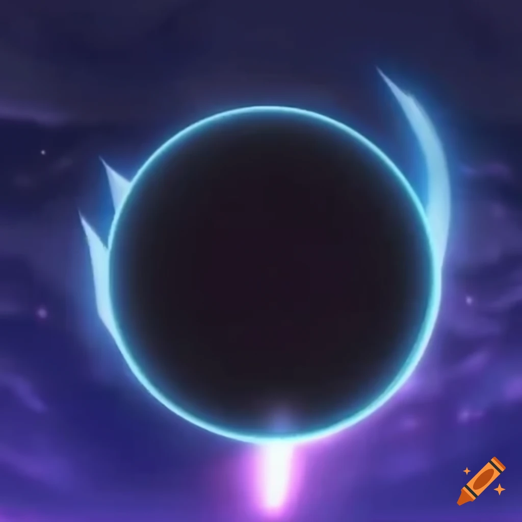 Shiny 3d dazzling eclipse anime with japanese text from the 2000s on ...