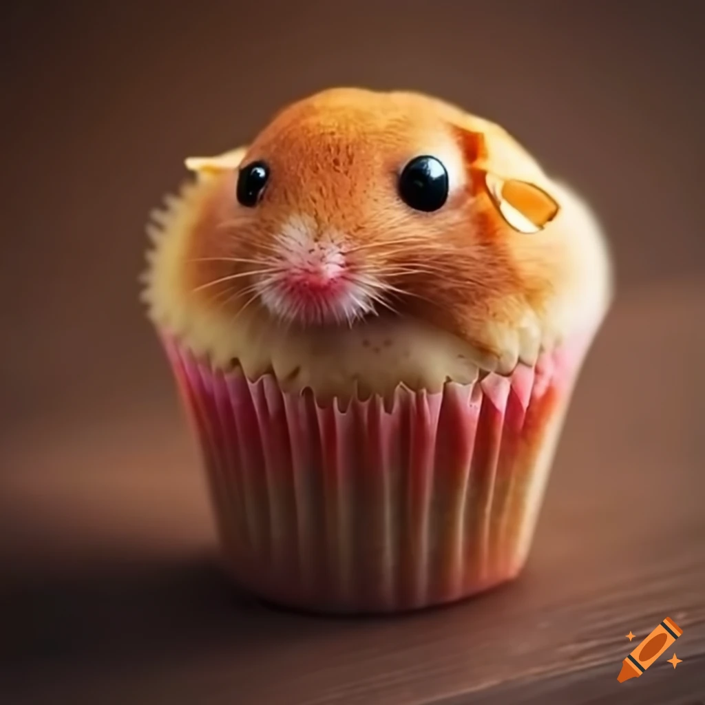Muffin shaped like a rat on Craiyon
