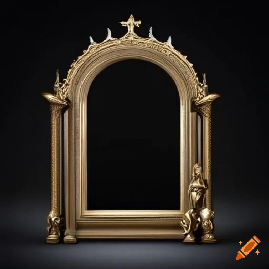 Religious holy picture frame on Craiyon