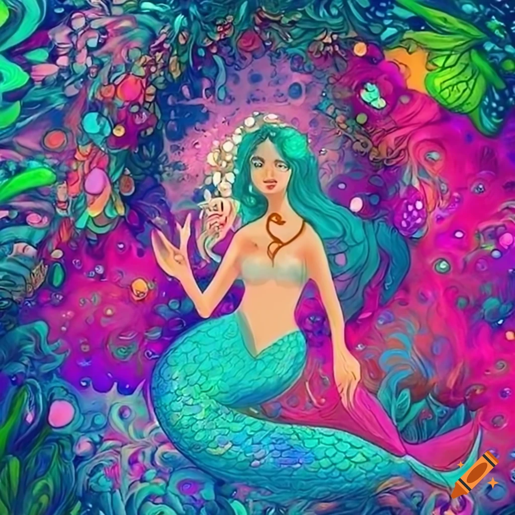 Two mermaid goddesses, The Protector and The Guardian, overseeing an ...