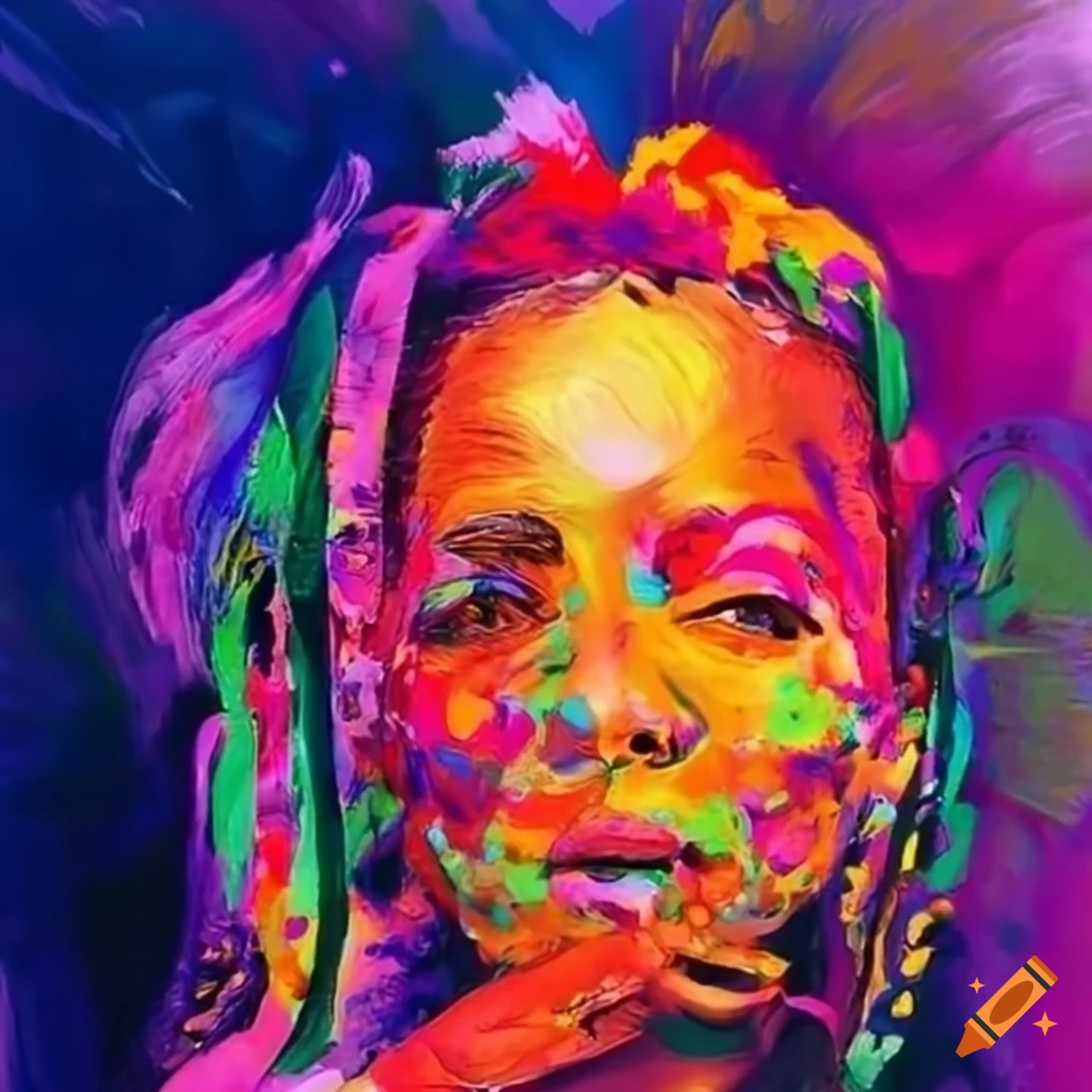 Vibrant abstract art on Craiyon