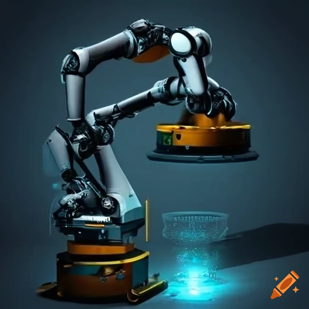 Robotic and industrial vision mix on Craiyon