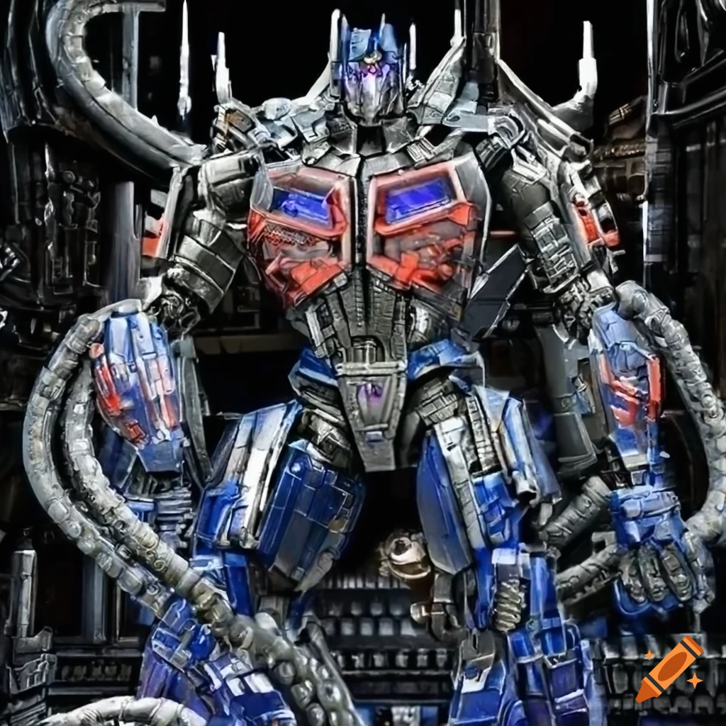Artistic fusion of doctor octopus and optimus prime on Craiyon