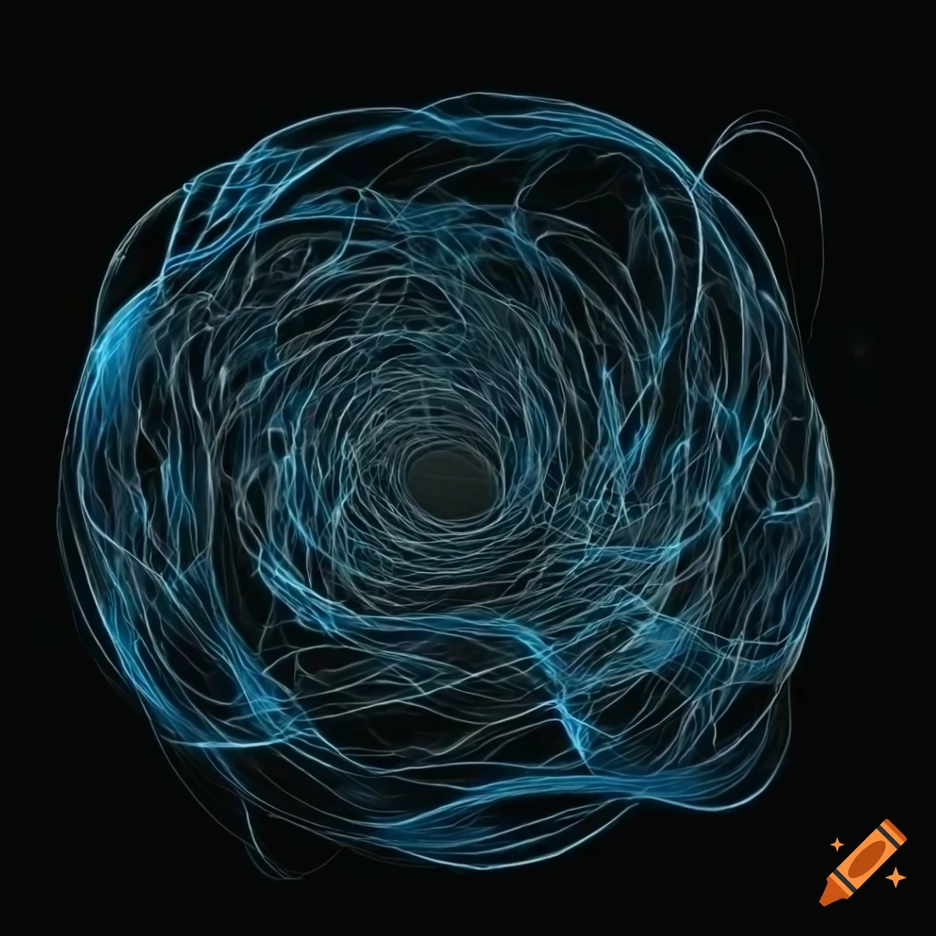 4d chaotic attractor visualization on Craiyon
