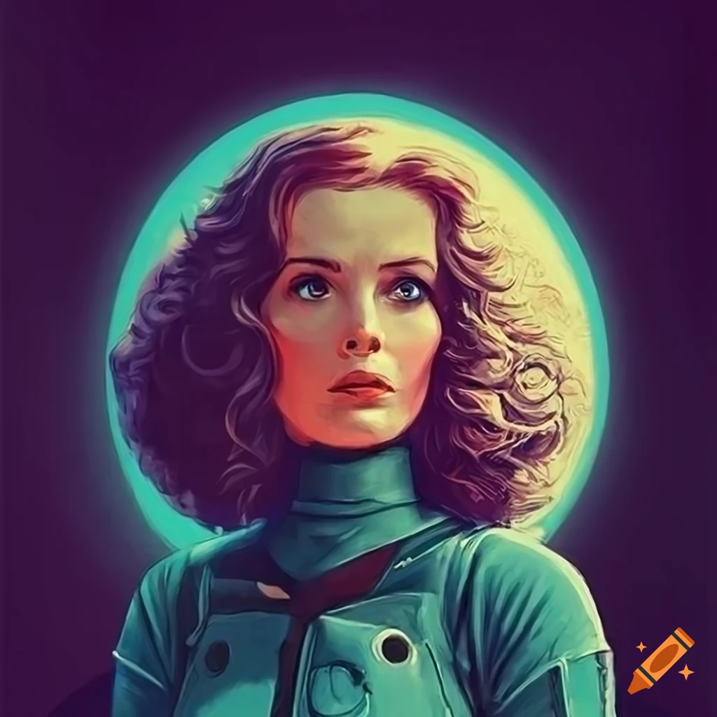 Fanny risberg sci-fi retro art on Craiyon