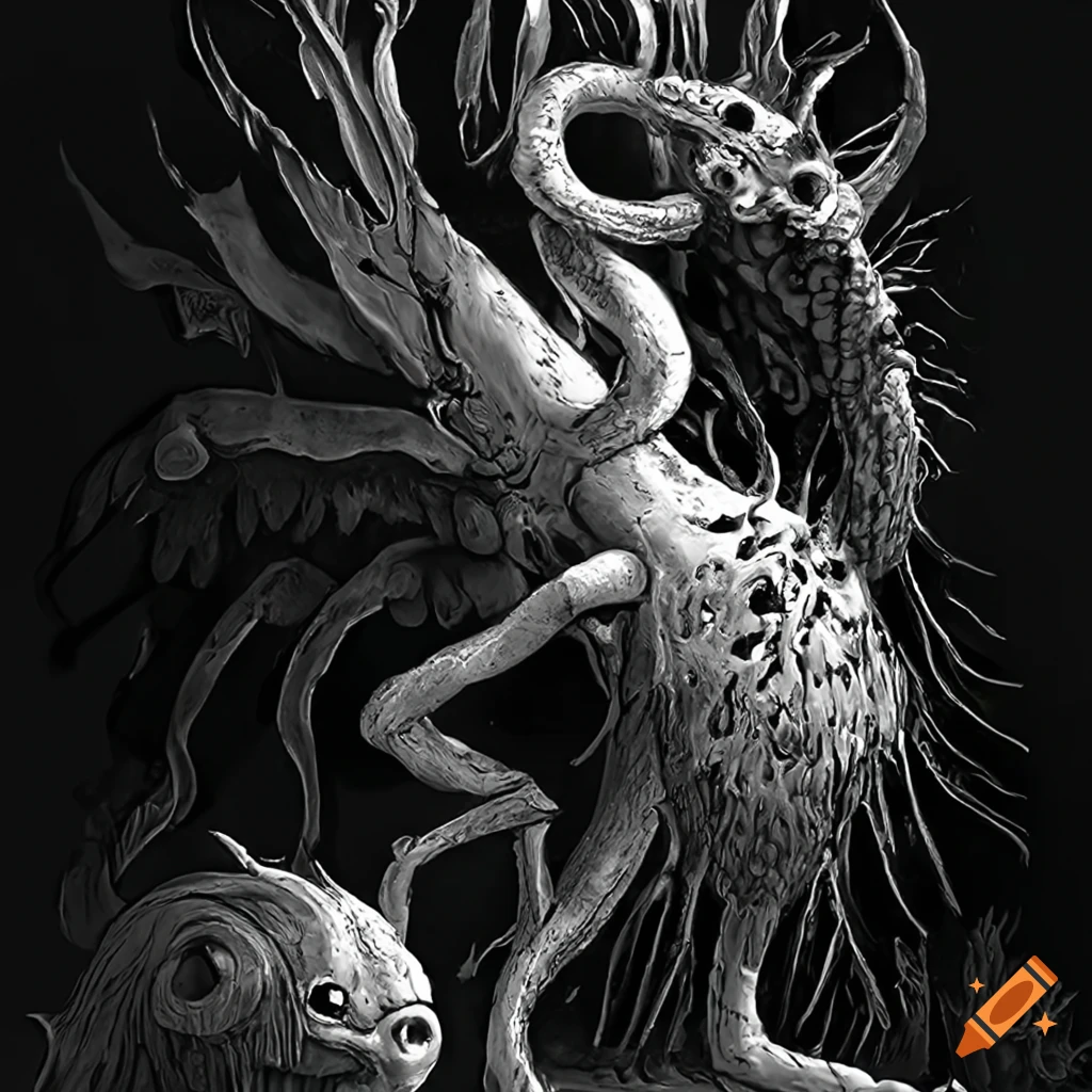 Mythical creatures in a forest with a playful mutant omega mart lemon ...