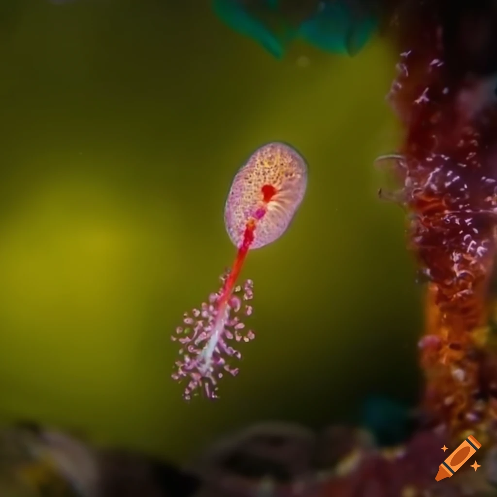 Underwater ecosystem with vibrant aquatic life in hyper-realistic ...