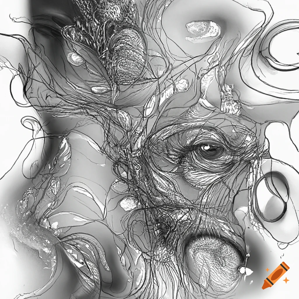 Abstract representation of interconnectedness on Craiyon