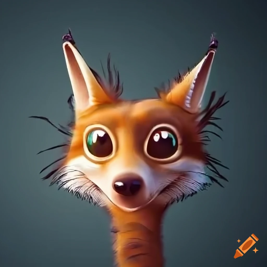 Fuchs in animierter filmoptik mit sonnenbrille und anzug, der ein blatt ...