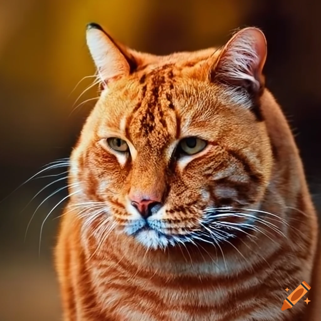 Big red cat on Craiyon
