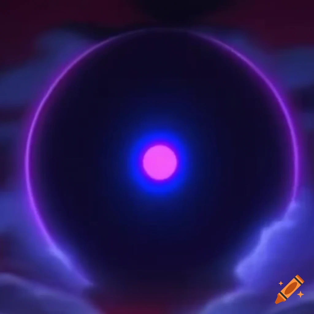 Shiny 3d dazzling eclipse anime with japanese text from the 2000s on ...
