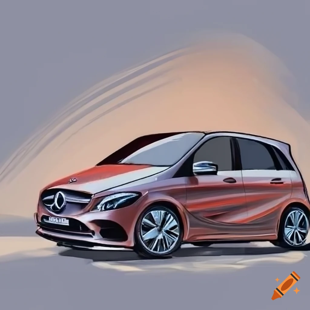 Mercedes benz b-class drawing on Craiyon