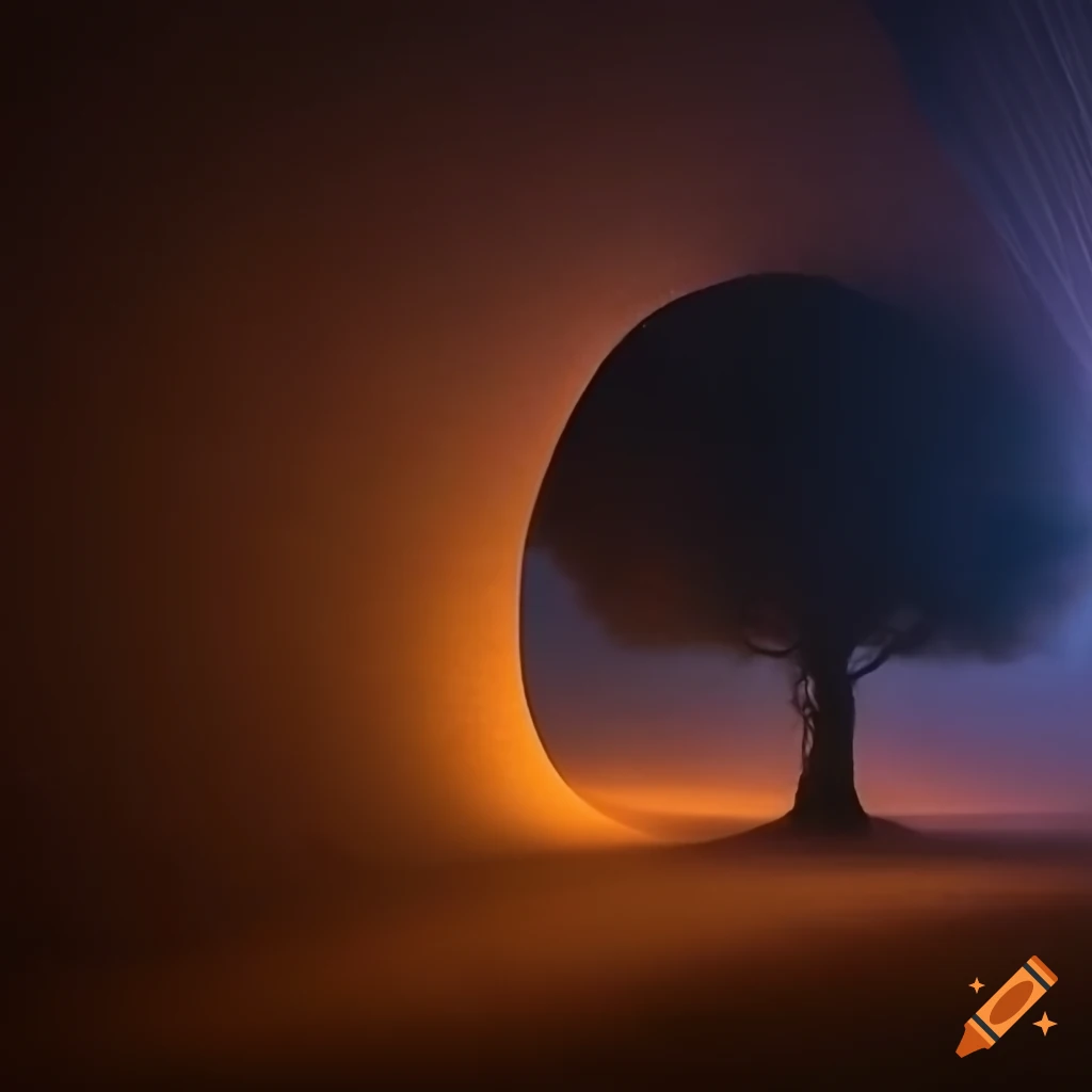 Abstract representation of life on Craiyon