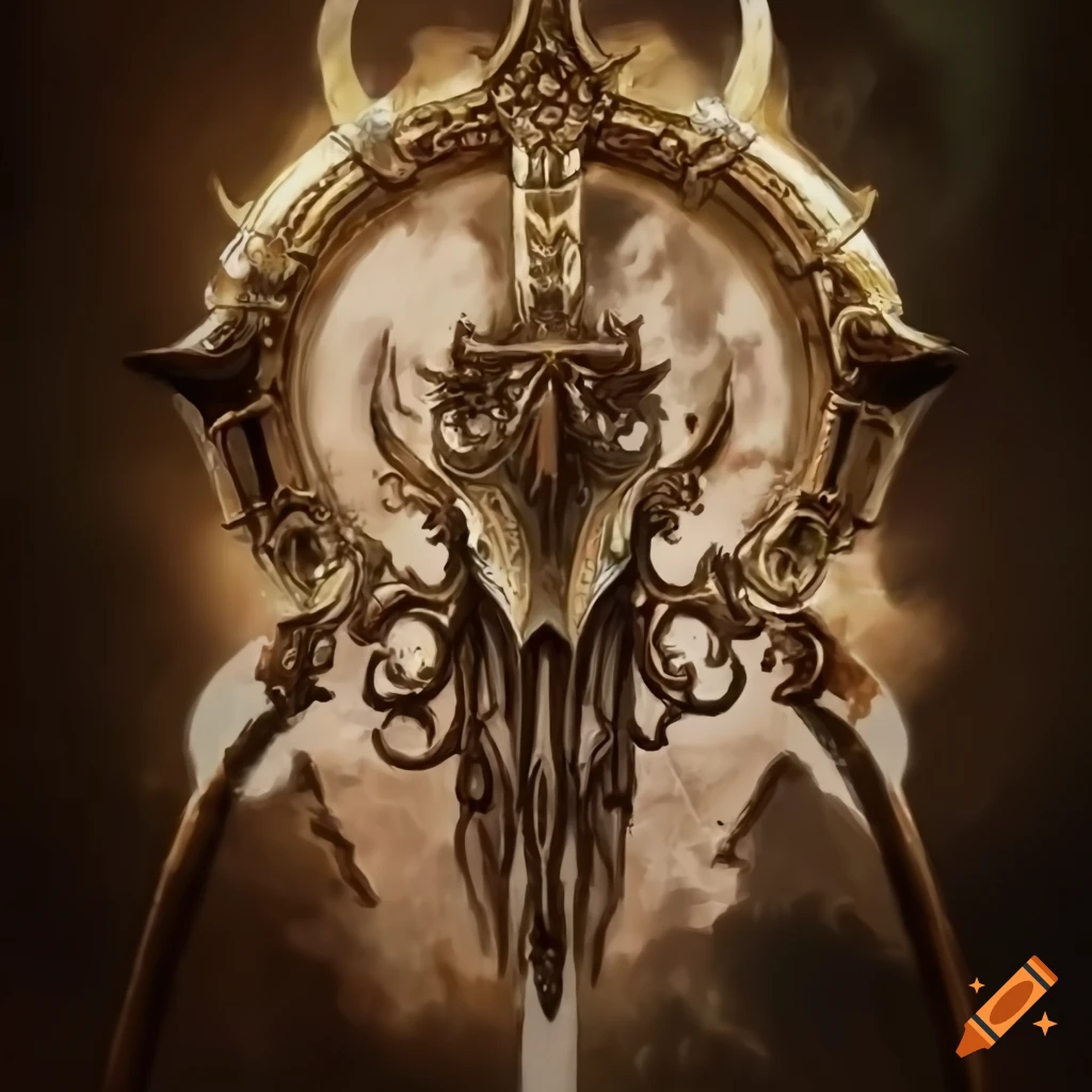 Ecclesiarchy of the divine imperium logo on Craiyon