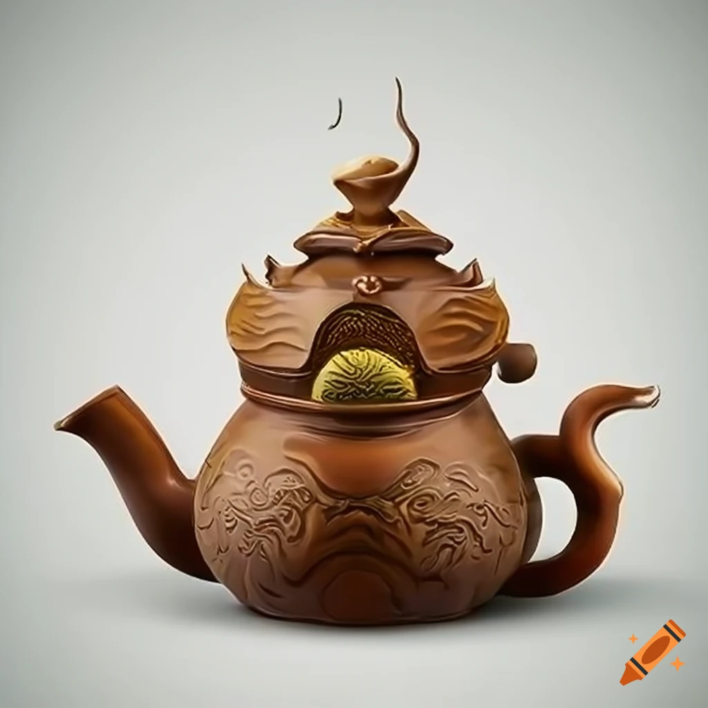 Pandaren warcraft tea set on Craiyon