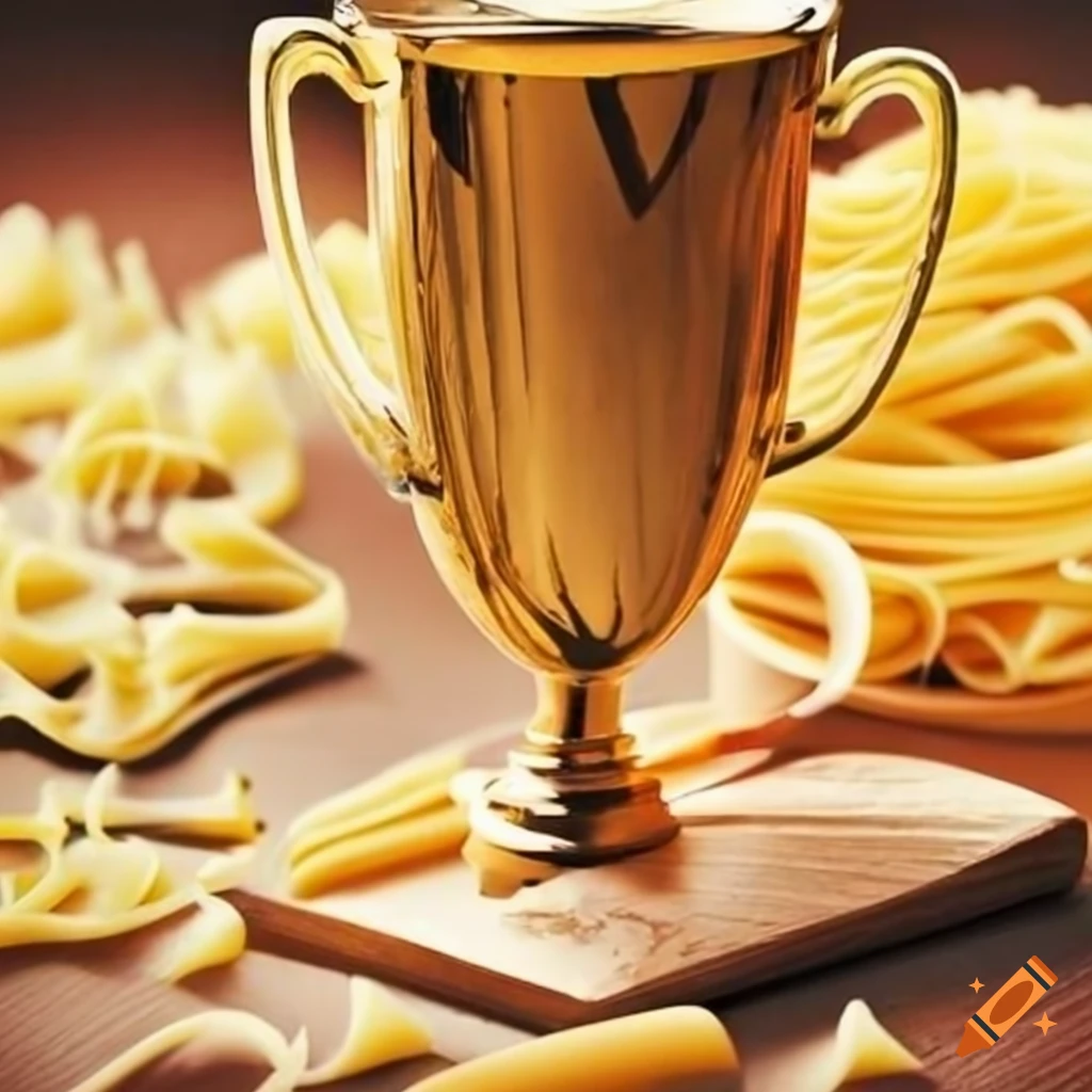 Trophy and pasta on Craiyon