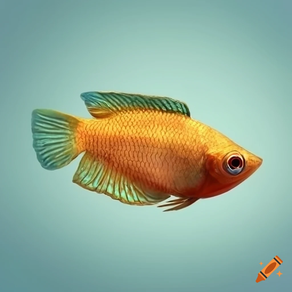 Japanese animation honey gourami on Craiyon