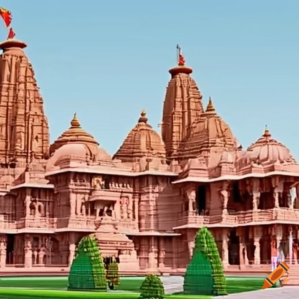 Ram god ayodhya new temple on Craiyon