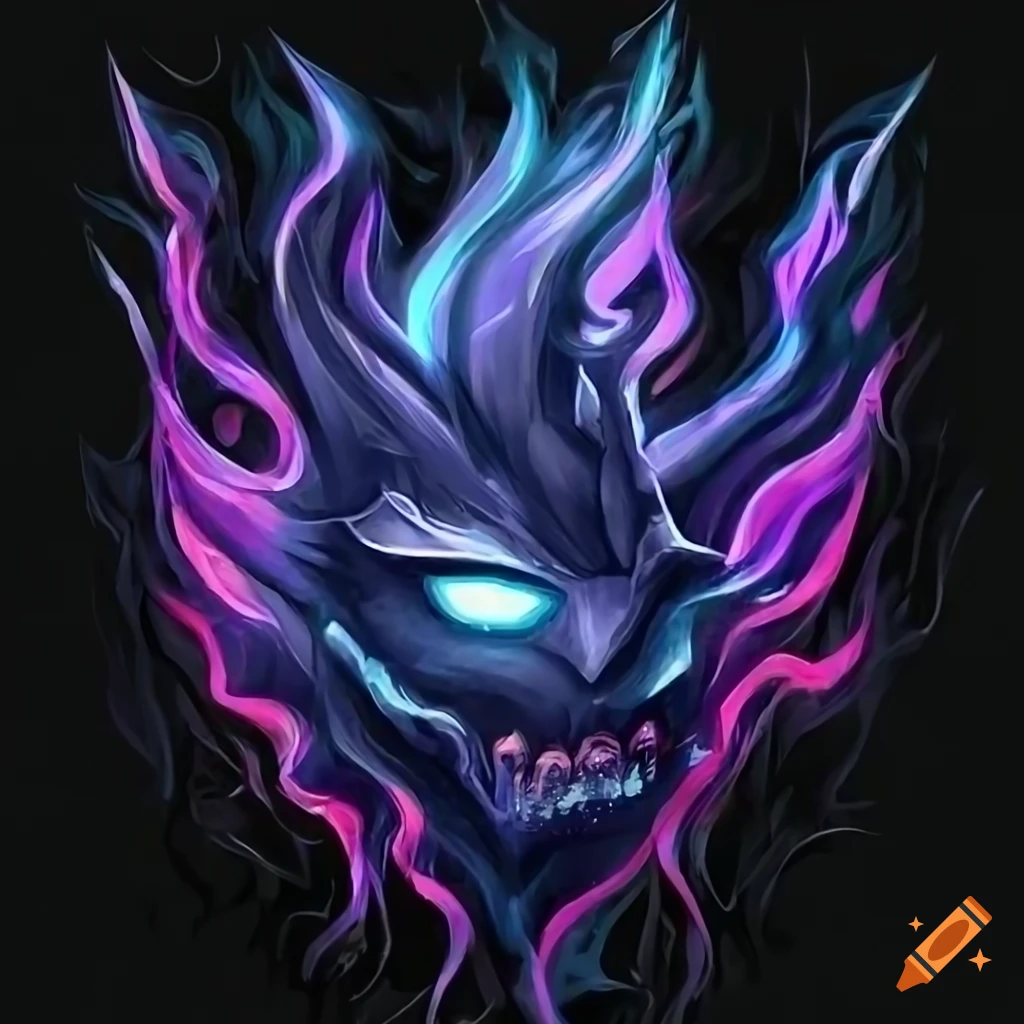 Ghostly will o' the wisp with silver flames and soulful eyes in 8k ...