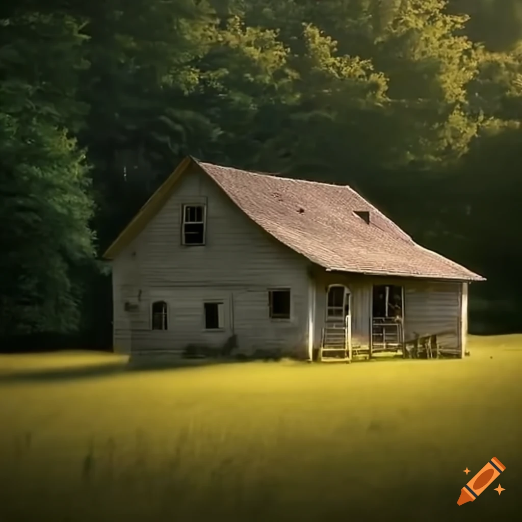 House in a rural farm setting on Craiyon