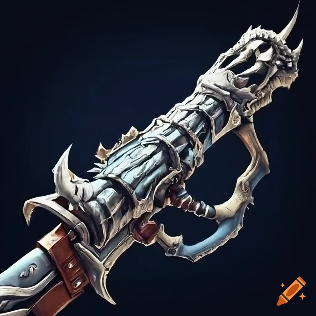 Arcane dragon bone gatling gun on Craiyon