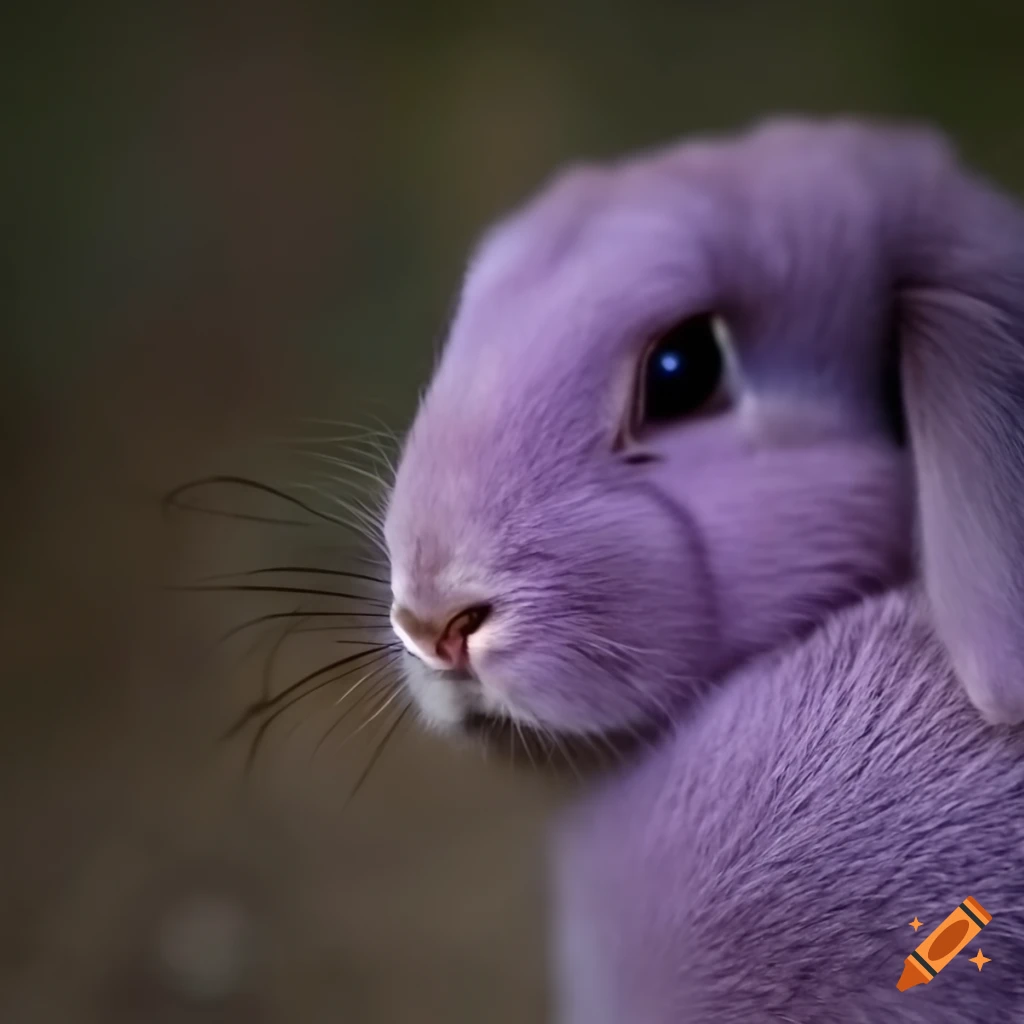 Purple bunny on Craiyon
