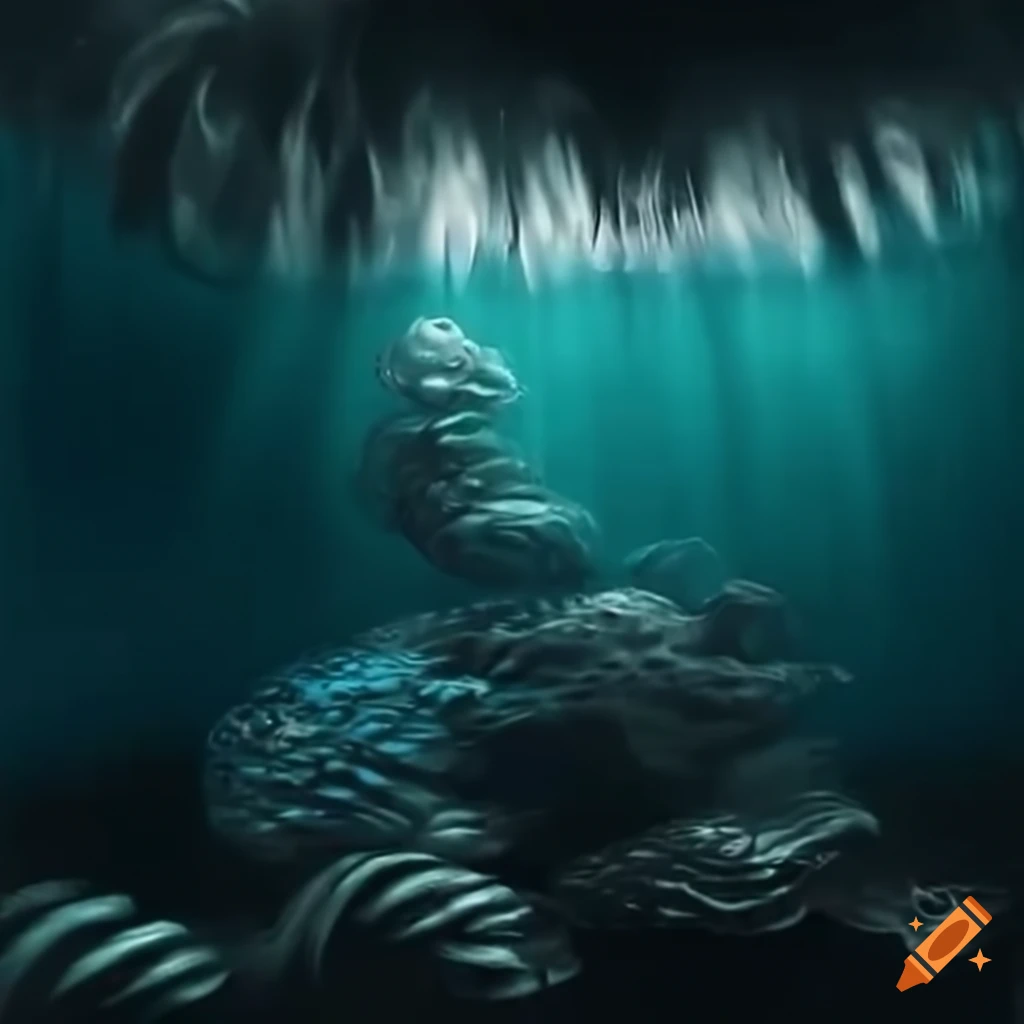 Underwater scene on Craiyon