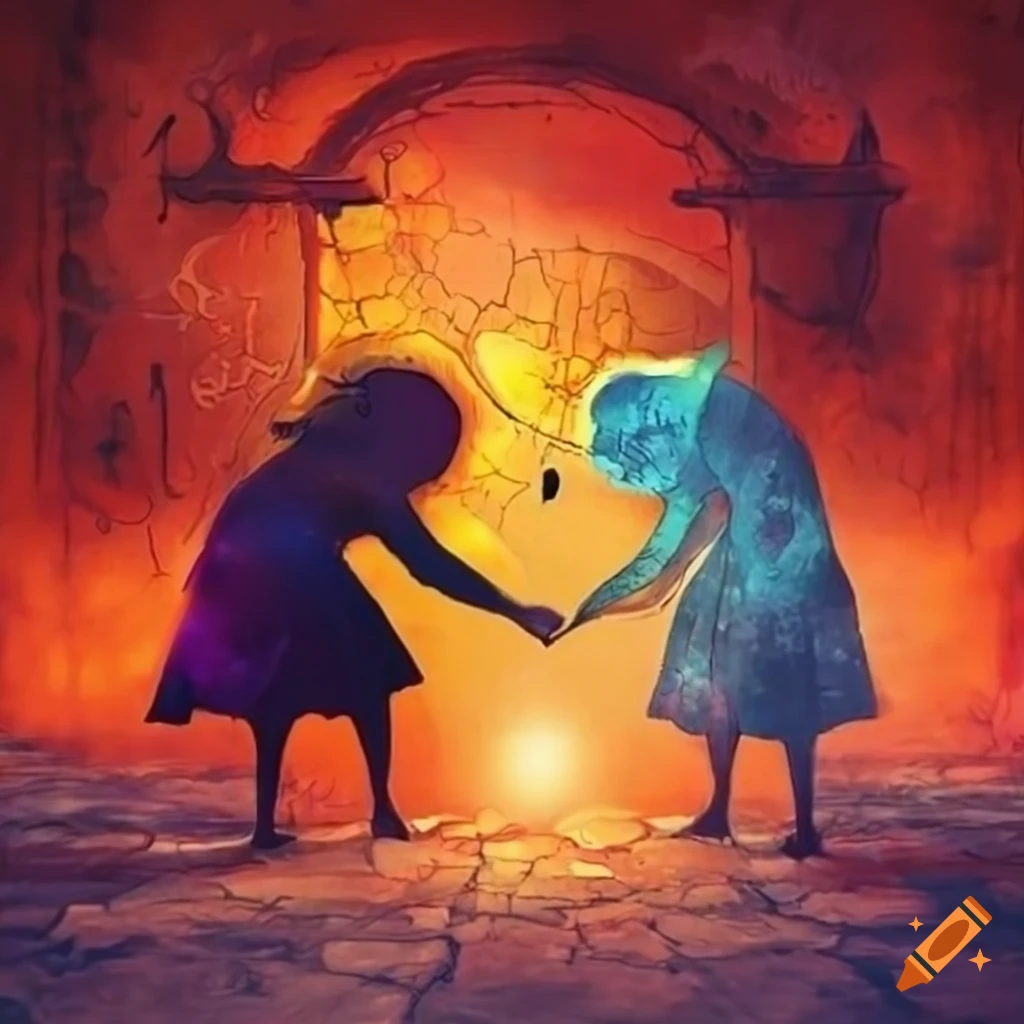 Representation of inner struggles and difficulty facing the world on ...